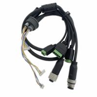 China Coaxial IP Camera Power Cable M12d 4 Pin Female / 5 pin Male Waterproof 041 for sale