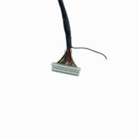 China 140mm LED Display LVDS Cable Assembly 2R20P*2 Power Connection Cable Custom 069 for sale