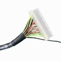 China 140mm LED Display LVDS Cable Assembly 2R20P*2 Power Connection Cable Custom 069 for sale