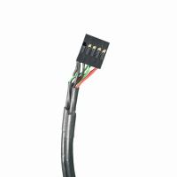 China 2x5 PIN To 2x Mini USB Spring Cable Custom Computer Mainboard Serial Cable 100 for sale