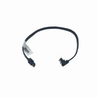 China 110 SATA Cable 7PIN/250mm/26AWG SATA 3.0 High Speed SSD Serial Cable 90° Elbow Side Connector With Shrapnel for sale