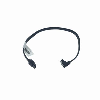 China 110 SATA Cable 7PIN/250mm/26AWG SATA 3.0 High Speed SSD Serial Cable 90° Elbow Side Connector With Shrapnel for sale