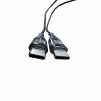 China 113 Type C C-C Mobile Charge Cable Digital Display Design High Speed Charge Fabric Outer Sheath Wire Power Wiring for sale