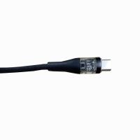 China 113 Type C C-C Mobile Charge Cable Digital Display Design High Speed Charge Fabric Outer Sheath Wire Power Wiring for sale