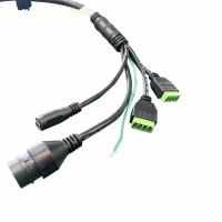 China IP Camera Cable Weatherproof RJ45F PVC Jacket DC5.5*2.1/3.5PITCH Copper Connector 010 for sale
