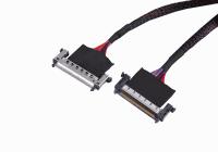 China Custom Length UL Standard Pure Copper Conductor LVDS Cable Assembly with 28/30/32 Pin Configuration for sale