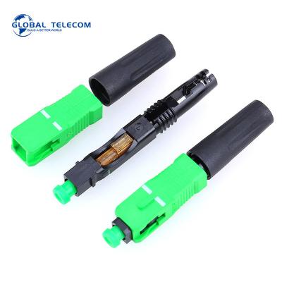 China SM MM OM3 Optical Fiber Fast Connector , FTTH Fiber Optic Quick Connectors for sale