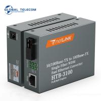 China Single fiber Fiber Media Converter , RJ45 Netlink Media Converter Htb Gs 03 for sale