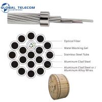 China G6555 Outdoor Fiber Optic Cable OPGW Fiber Cable 12 Core 24 Core for sale