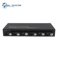 China Single Mode Optical Fiber Transceiver 6 Fiber Port 2RJ45 Port for sale