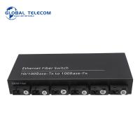 China Single Mode Optical Fiber Transceiver 6 Fiber Port 2RJ45 Port for sale