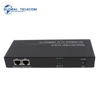 China Single Mode Optical Fiber Transceiver 6 Fiber Port 2RJ45 Port for sale