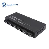 China Single Mode Optical Fiber Transceiver 6 Fiber Port 2RJ45 Port for sale