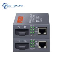 China SM / MM HTB 1100S Media Converter Single Mode 25km SC 10/100 Base for sale
