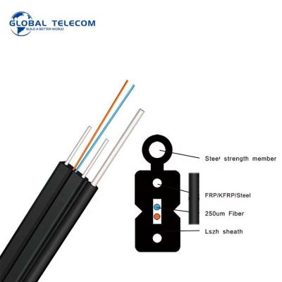 China GJYXCH GJYXFCH FTTH Drop Fiber Optic Cable , flat fiber Drop Cable 1 Core for sale