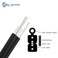 China Indoor Cabling Optical Fiber Drop Cable GJXCH G625D Single Mode for sale