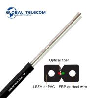 China GJYXFCH Flat Drop Fiber Cable FRP / Steel Wire 1 Core 2 Core for sale