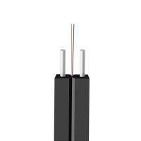 China 2 Core FTTH Drop Fiber Optic Cable , Outdoor FTTH Drop Cable G657A1 G657a2 Fiber G657A4 for sale