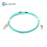China OM4 2 Meters Fiber Optic Patch Cord LC Duplex Multimode 50/125 LC for sale