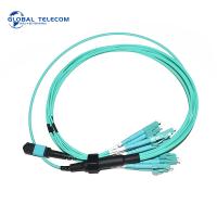 China MPO MTP Fiber Optic Patch Cord , QSFP+ To SFP+ Cable OS2 OM3 OM4 for sale