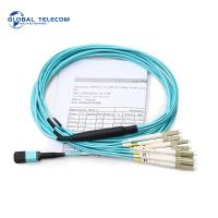 China MPO MTP Fiber Optic Patch Cord , QSFP+ To SFP+ Cable OS2 OM3 OM4 for sale