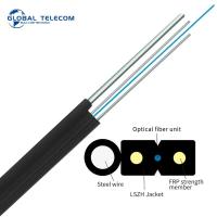 China SM FTTH Drop Fiber Optic Cable G652D G657A1 Zero Halogen Fiber Optic Drop Wire for sale