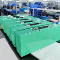 China 57.6V 25Ah Lithium Golf Cart Battery LiFePO4 Portable Green Metal Case for sale