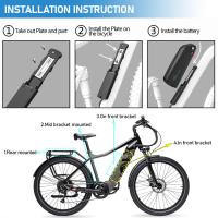 China Rechargeable Lithium Bike Battery Pack 36V 10Ah 15Ah Replacements for sale