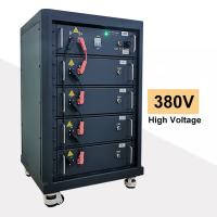China Stackable LiFePO4 High Voltage Lithium Battery 102.4V-614V 50Ah-800Ah for 3 Phase Inverter for sale