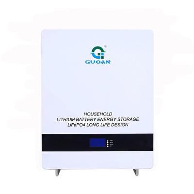 China 48V 100Ah 5kWh LiFePO4 Wall Mounted Home Solar Energy Storage Battery for sale