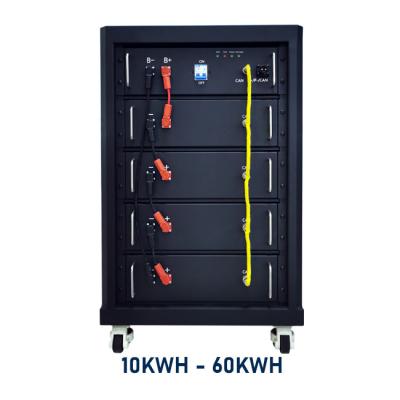 China Stackable LiFePO4 High Voltage Lithium Battery 102.4V-614V 50Ah-800Ah for 3 Phase Inverter for sale