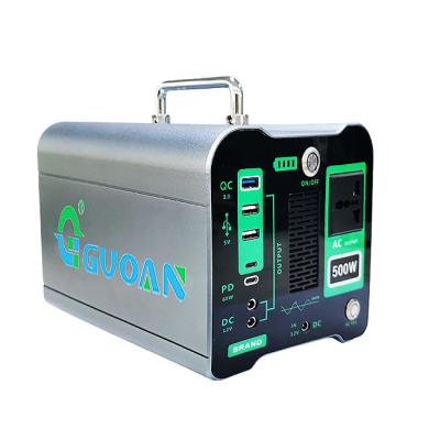 China 500W Portable Power Station 500Wh Lithium Battery Emergency Solar Generator for Camping Travel for sale