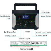 China 500W 1KW Portable Power Supply For Camping Durable 2000 Plus Cycles for sale