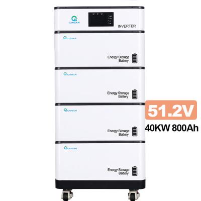 China 51.2V 800Ah LiFePO4 Home Energy Storage Battery with Inverter 40kW for sale