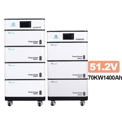 China 70kW 51.2V LiFePO4 All-in-One Solar Inverter Battery Energy Storage System for Home for sale