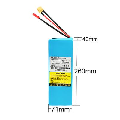China Custom 36V 5.2Ah LiFePO4 Electric Scooter Battery Pack with Blue Leather Bag for sale