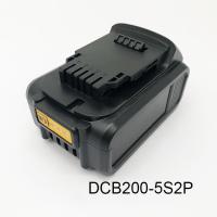 China Dewalt DCB200 18V 5S2P 18650 Lithium Ion Power Tool Battery Replacement for sale