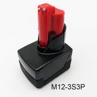 China 10.8V M12 Cordless Drill Battery 500 Cycles Lithium Ion 18650 for Milwaukee for sale