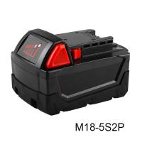 China 18V 5S2P Milwaukee M18 Cordless Power Tool Battery 18650 Lithium Ion for Hand Drill for sale