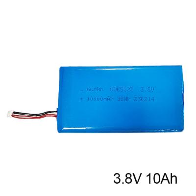 China Multifunctional Custom Battery Packs 3.8V 10Ah Lithium Battery for sale