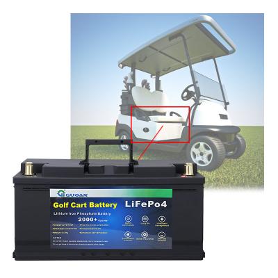 China Custom LiFePO4 Golf Cart Battery Pack 48V 72V 96V Smart BMS for sale