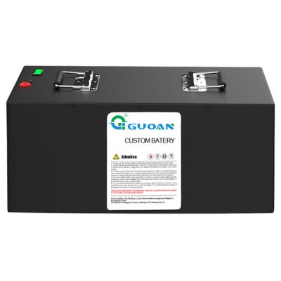 China Custom LiFePO4 Lithium Golf Cart Battery 48V 72V 100Ah with Smart BMS for sale