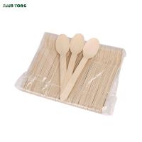 China FSC Certified Disposable Wooden Spoons Bamboo Bulk 160mm for sale