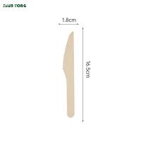 China 165mm Birch Disposable Wooden Knife And Forks Biodegradable for sale