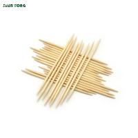 China ODM Double Pointed Bamboo Wood Disposable Toothpick For Food Service High Quality for sale