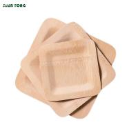 China Compostable Square Disposable Bamboo Plate Dinnerware Customized for sale