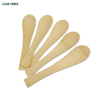 China Premium 140mm Disposable Bamboo Utensils Bulk Soup Spoon Eco Friendly Cutlery for sale