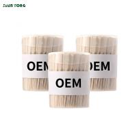 China OEM Disposable Bamboo Tableware Double Prong Fruit Forks For Catering & Events for sale