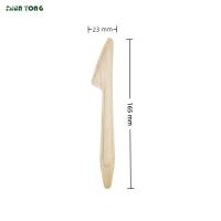China Birch Disposable Wooden Forks Bulk Knife Compostable Cutlery For Steak Catering 165mm for sale