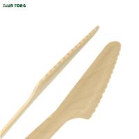 China 185mm Bulk Disposable Wooden Knife Spoons For Horeca & Events OEM for sale